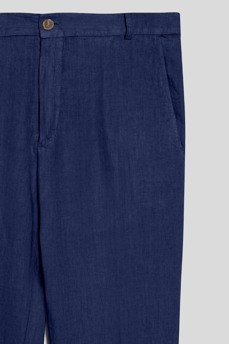 Pantalon de lino para hombre azul