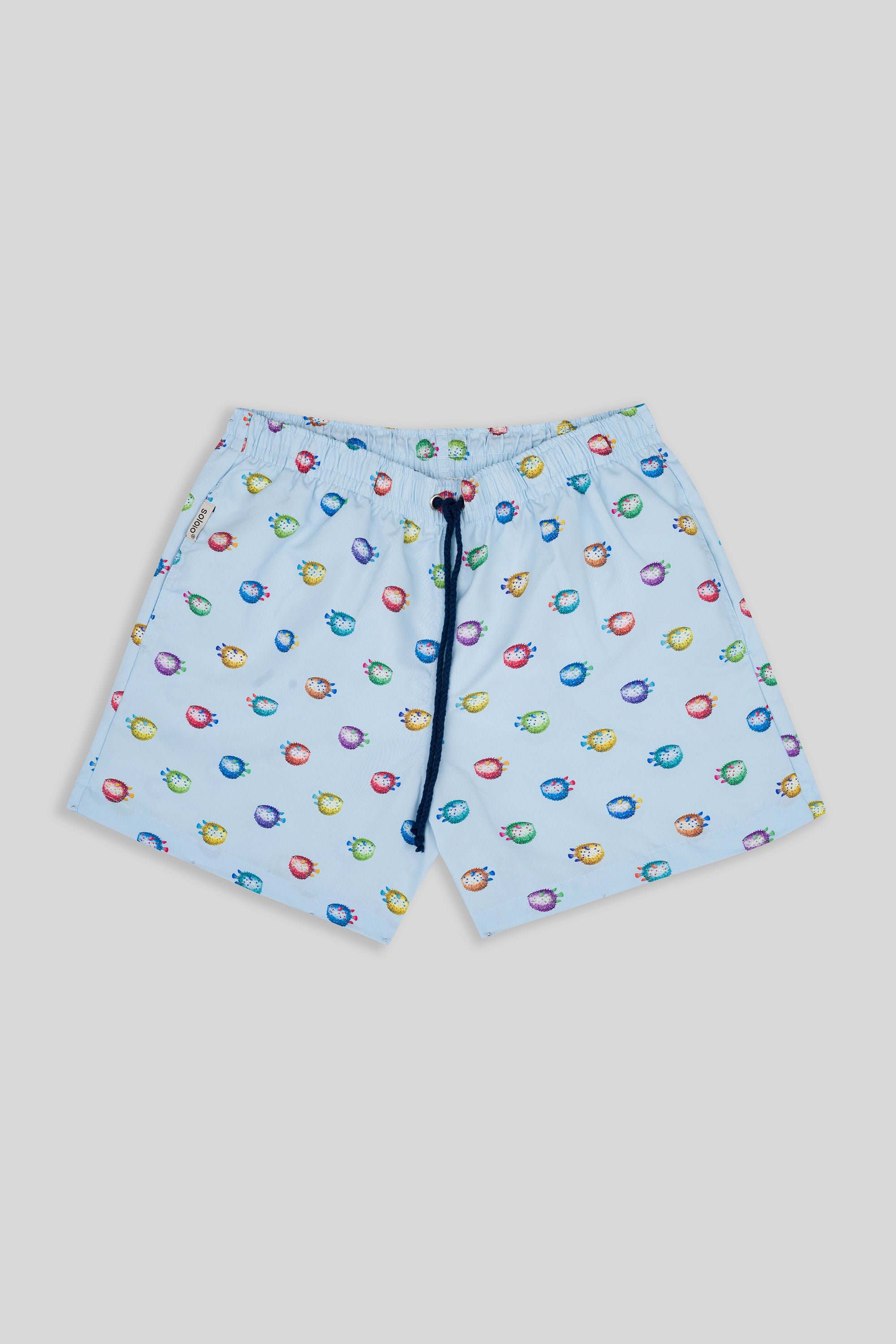 men's multicolor fish swim trunk